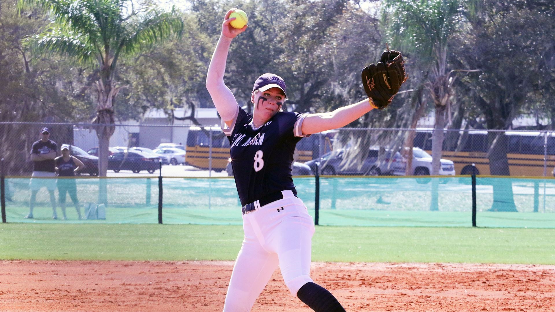 Perry no-hits New Haven in season opener for No. 17 softball – USA ...